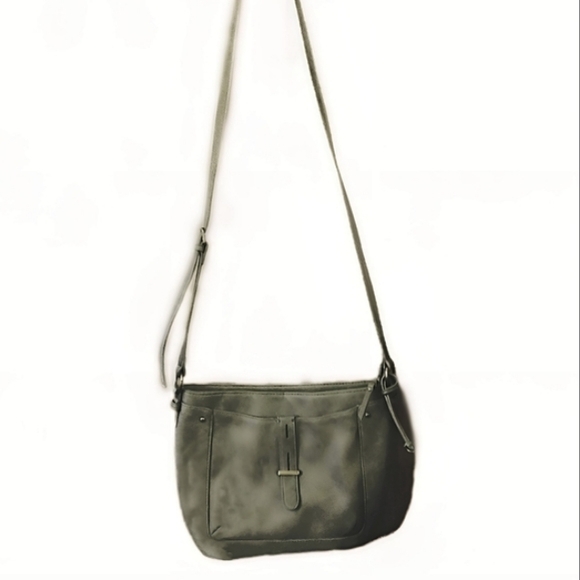 boc | Bags | Vintage Olive Leather Boc Born Concepts Inc Crossbody Bag ...